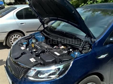 Амортизаторы (упоры) капота для Kia Rio (Киа Рио) c 2011 по 2016 г.в ...