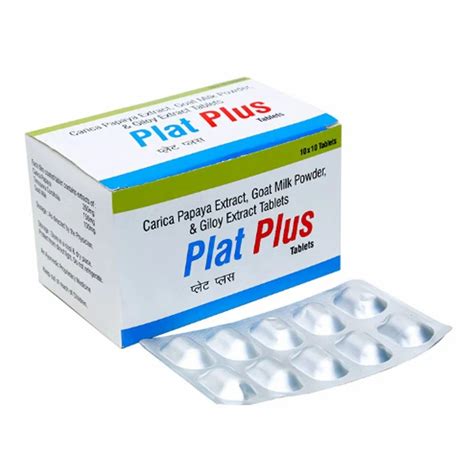 Plat Plus Tablets 10x10 Tab Platelet Booster Ayurvedic Third Party