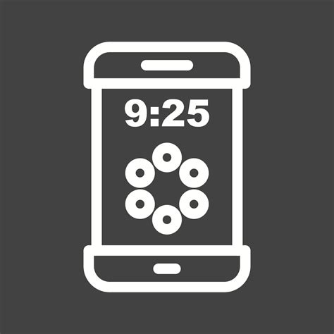 Watch Synchronization Line Inverted Icon Vector Art At Vecteezy