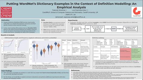 Underline Putting Wordnets Dictionary Examples In The Context Of Definition Modelling An