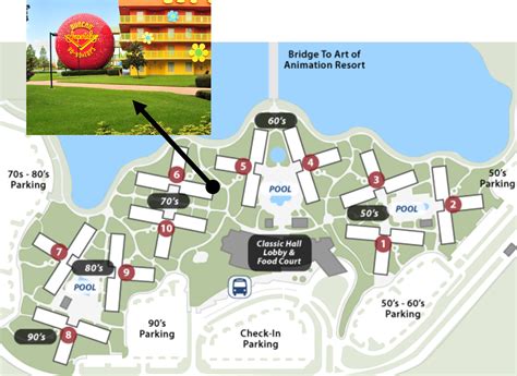 Pop Century Resort Map