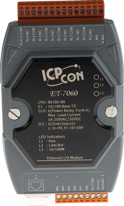 ET 7060 ICP DAS USA ICP DAS USA Data Acquisition 6 Channel S 104 6171 RS