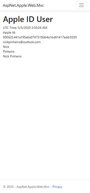 Github Nickpinheiro Aspnet Sign In With Apple Sample Solution For Implementing Sign In With