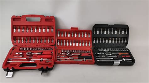 China Factory High Quality Chrome-vanadium Steel 46pcs 1/4" Sockets Set ...