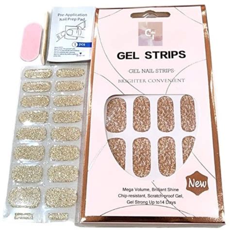 Cleo Gel Strips Glitter Gold Shop Today Get It Tomorrow