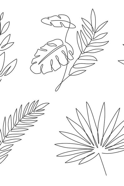 Plantillas O Molde De Hojas Tropical 165 Palm Tattoos Simplistic Tattoos Vine Tattoos