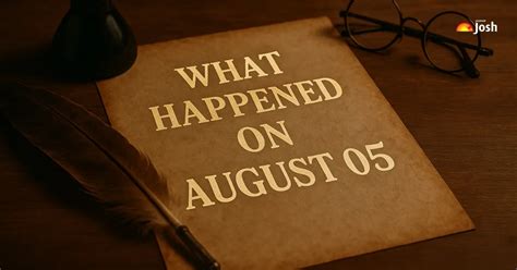 This Day In History What Happened Today In History 05 August