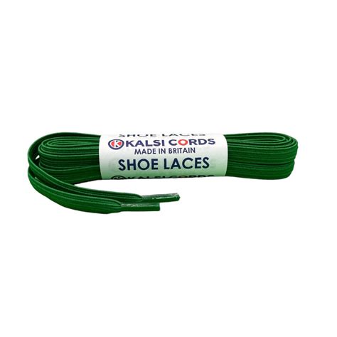 Emerald Green 6mm Flat Elastic Shoe Laces Kalsi Cords Uk