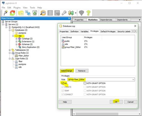 Implementing Postgresql For Arcgis Schema Owner And Permissions