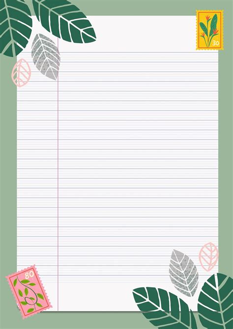 Hoja De Cuaderno Printable Lined Paper Free Printable Stationery