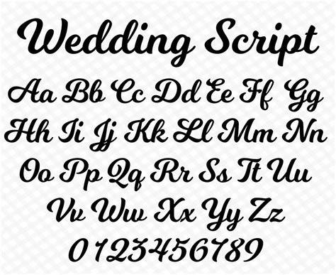 Wedding Font Cursive Font Wedding Script Wedding Cursive Font Etsy