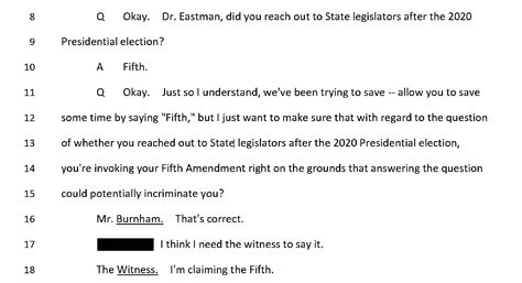 Eastman Involved In Setting Up Oltmanns Meetings With Trump Officials