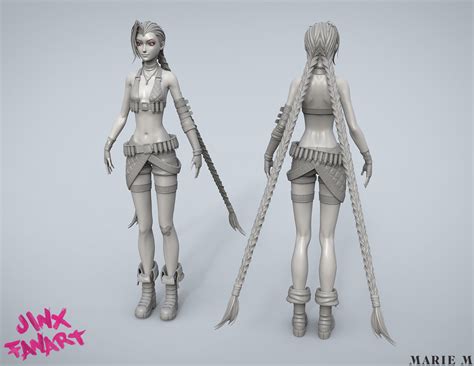 Jinx The Loose Cannon Fanart League Of Legends Sculpt Images Behance