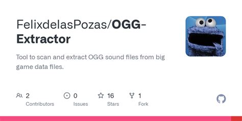 GitHub FelixdelasPozas OGG Extractor Tool To Scan And Extract OGG