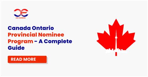 Canada Ontario Provincial Nominee Program A Complete Guide