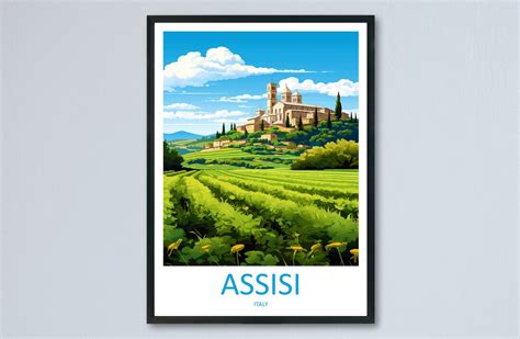 Assisi Travel Print Wall Art Assisi Wall Hanging Home Décor Assisi T Art Lovers Italy Art