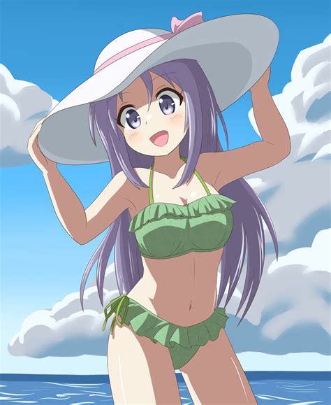 Nanog Eb1994 Suzuya Moe Koisuru Asteroid Highres 1girl Armpits Bare Shoulders Bikini