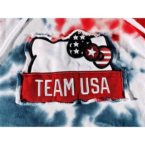 Urban Outfitters Hello Kitty X Team Usa Tie Dye Hoodi Gem