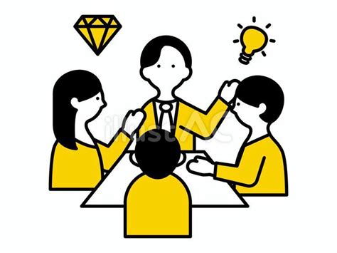 打ち合わせをするビジネスマンイラスト No 24295384｜無料イラスト・フリー素材なら「イラストac」