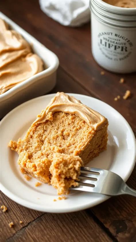 Moist Peanut Butter Sheet Cake Recipe With Creamy Frosting
