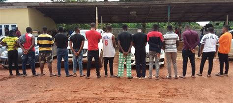 Anambra Efcc Arrests 14 Suspected Fraudsters Seizes 8 Cars Daily
