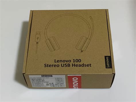 Lenovo 100 Stereo USB Headset Audio Headphones Headsets On Carousell