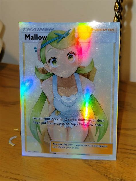 Mallow Full Art Sexy Custom Pokémon Card Values Mavin