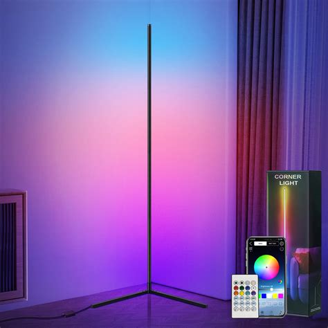 Led Corner Lamp Rgb Corner Floor Lamp With App And Remote Control 16