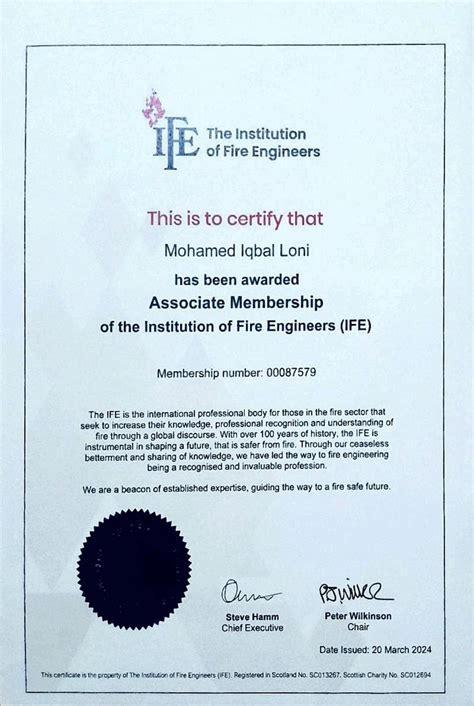 Mohammed Iqbal Loni Cfps®nfpa Aifiree Posted On Linkedin