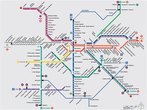 Veja O Mapa De Estacoes Do Metro E Cptm Metro Cptm Metro Map Eroppa