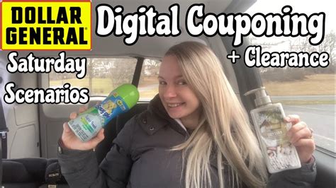 Dollar General Digital Couponing Saturday Scenarios 22523 Youtube