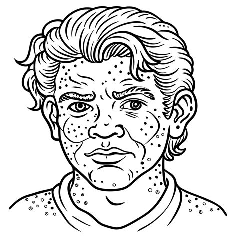 Dermatitis Illustration Line Art 50992611 Vector Art At Vecteezy