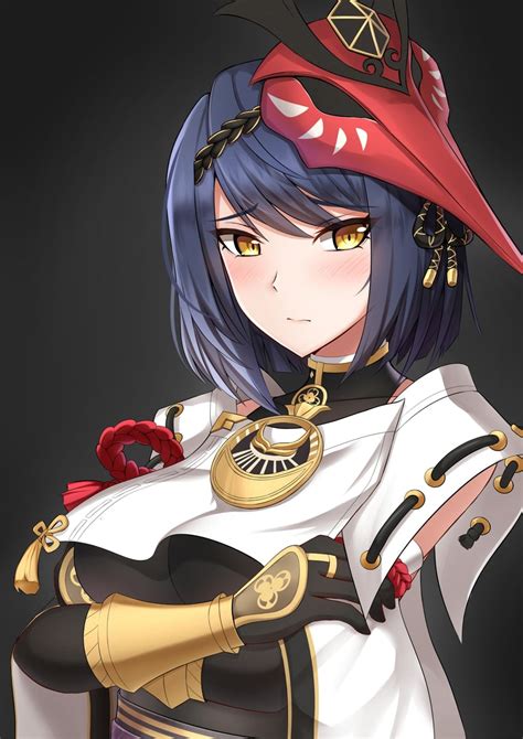 Kujou Sara Genshin Impact Drawn By Mikhailn Danbooru