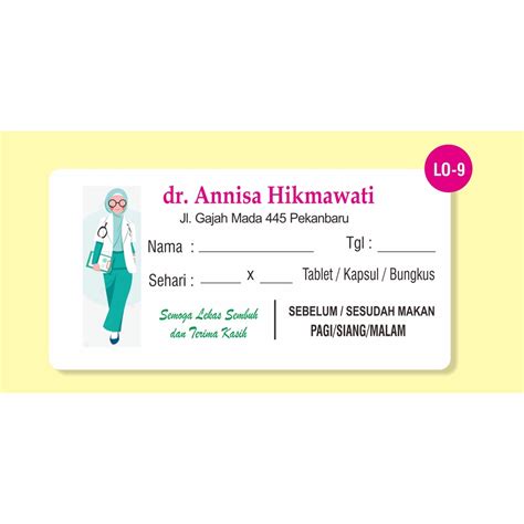 Jual Label Obat Tablet Label Stiker Obat Label Tablet Etiket Obat