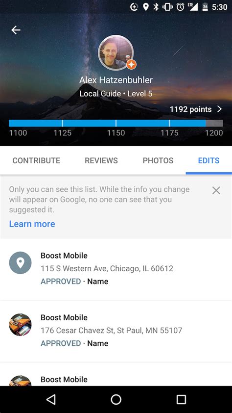 Google Maps Tests New Location Indicator Shows Edits Tab To Check The Status Of Your Suggested