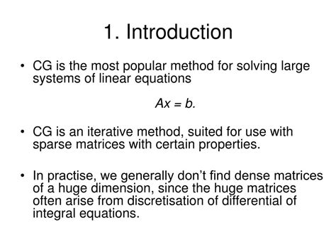 ppt conjugate gradient powerpoint presentation free download id