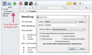 How To Convert Scrivener To Word
