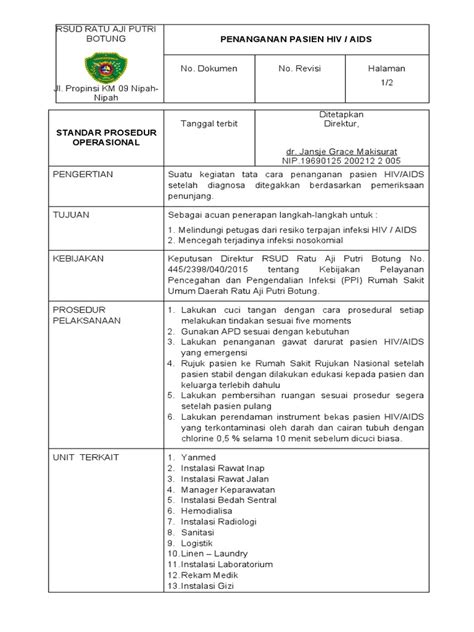 Spo Penangan Pasien Hiv Pdf