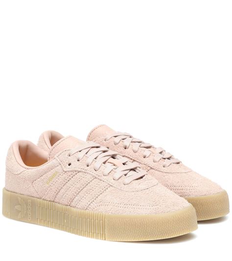 Adidas Originals Sambarose Suede Sneakers In Pink Lyst