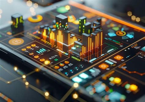 3d Animation Of Business Analytics On Tablet Isometric View Datadriven