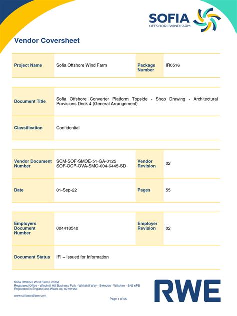 004418540 02 Ge Sofia Offshore Converter Platform Topside Shop Drawing Architectural