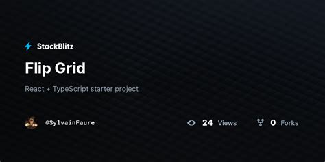 Flip Grid StackBlitz