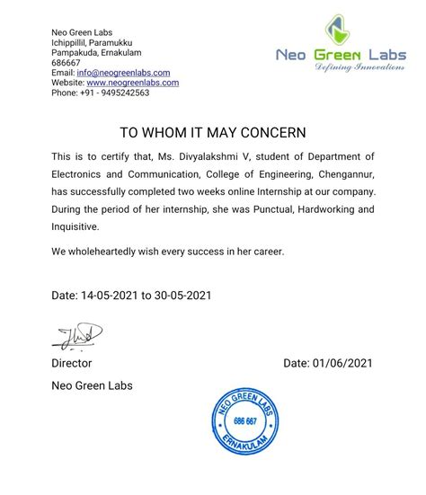 Divyalakshmi V On Linkedin Internship Training Onlineinternship