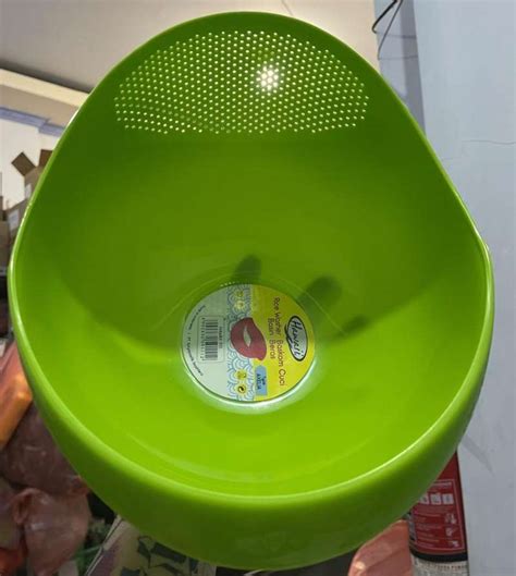 Jual Baskom Cuci Beras Plastik Ember Wadah Sayur Buah Bolong Hawaii