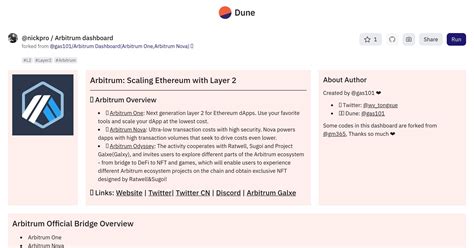 arbitrum dashboard
