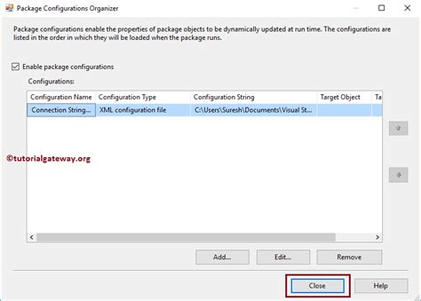 Ssis Package Configuration Using Xml Configuration File