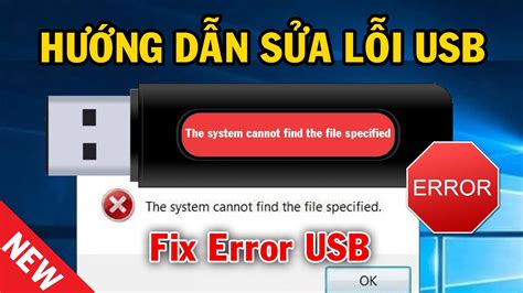 Cách Sửa Lỗi Usb The System Cannot Find The File Specified Cmd Youtube