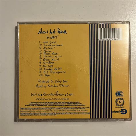 Alien Ant Farm Truant Cd 2003 Retro Unit