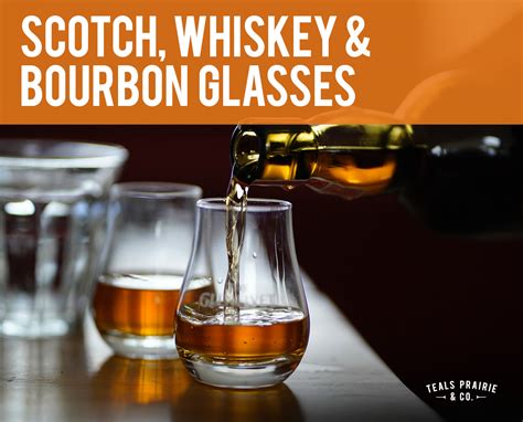 Scotch Whiskey And Bourbon Glasses Teals Prairie And Co®