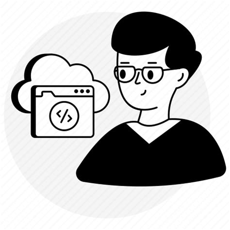 Web Coding Web Programming Software Development Cloud Programming Cloud Development Icon